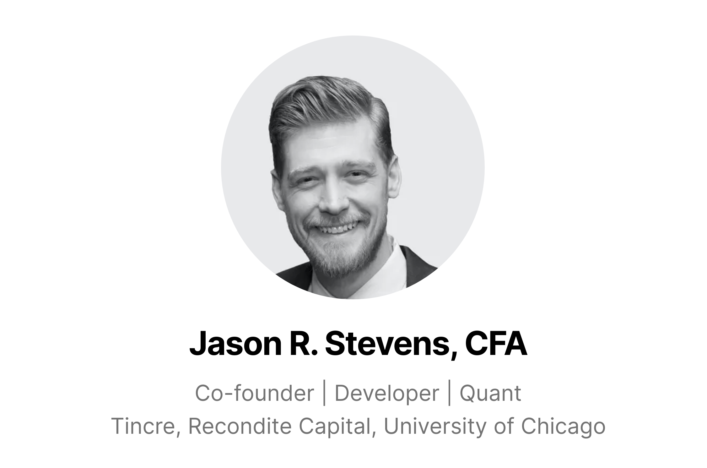 About - Jason R. Stevens, CFA